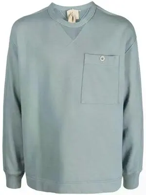 TEN C Logo-patch Cotton Sweatshirt