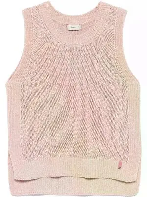 Herno Sequin-embellished Vest - Pink