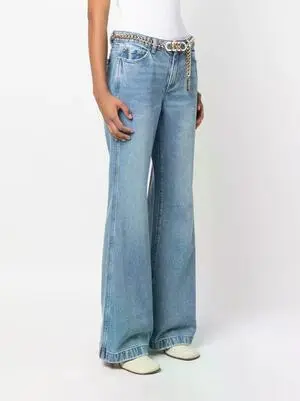 Michael Kors Belted Bootcut Jeans