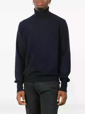 DRUMOHR Cashmere Roll Neck Sweater - Blue