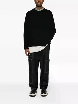 JIL SANDER Side-slit Wool Jumper