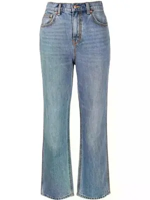 Tory Burch Contrast Stitching Jeans For Women