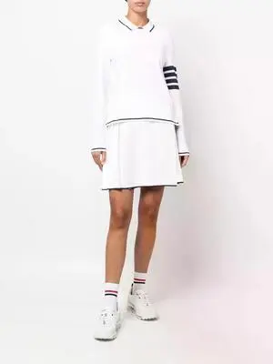 Thom Browne 4-bar Pleated Mini Skirt