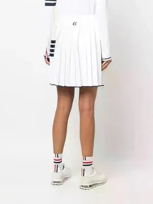 Thom Browne 4-bar Pleated Mini Skirt
