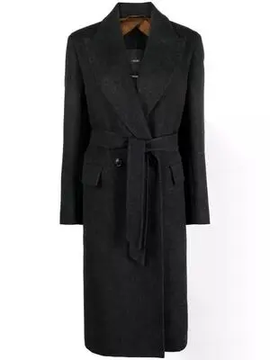 Max Mara Double-breasted Cashmere Coat - Grey