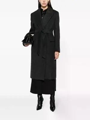 Max Mara Double-breasted Cashmere Coat - Grey