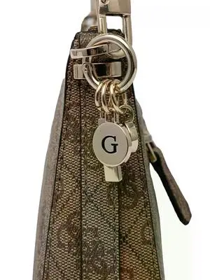 Guess Logo Jacquard Shoulder Bag
