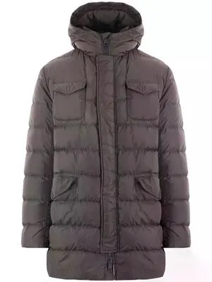 Herno Hooded Padded Coat - Grey