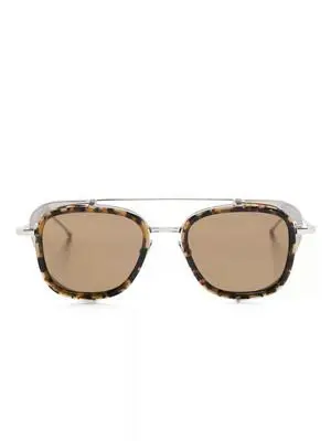 Thom Browne Side-shield Sunglasses - Silver