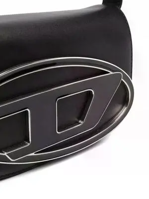 DIESEL® 1dr Leather Shoulder Bag - Black