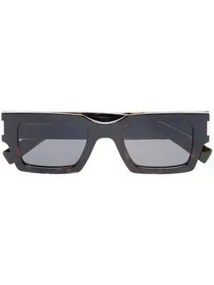 Saint Laurent Core Square-frame Sunglasses - Brown