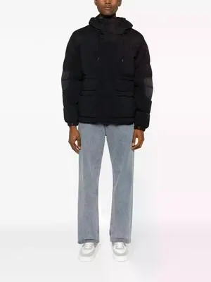 TEN C Vail Combo Hooded Down Jacket - Black
