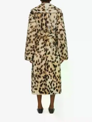 Givenchy Oversized Leopard Print Fur Coat