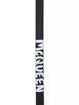 Alexander McQueen Logo Paint Print Belt