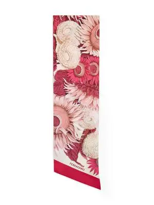 FERRAGAMO Silk Sunflower Print Bandana