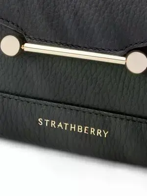 Strathberry Mosaic Leather Tote Bag - Black