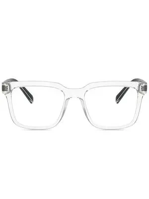 Dolce & Gabbana Logo-print Square-frame Glasses - Neutrals
