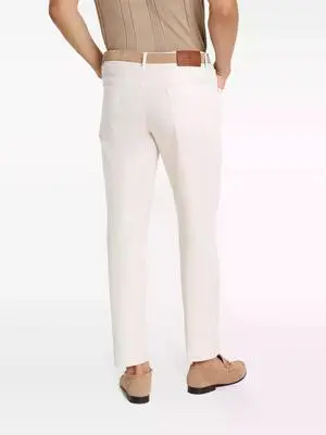 Brunello Cucinelli Mid-rise Straight-leg Trousers - Neutrals
