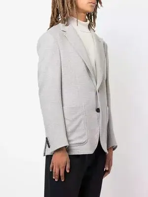 Canali Single-breasted Wool Blazer - Grey