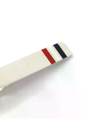 Thom Browne Rwb-stripe Sterling Tie Bar - Silver