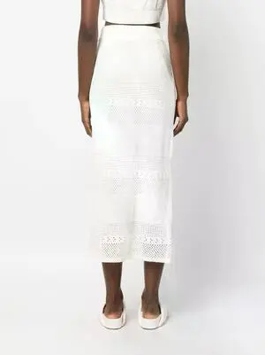 FRAME Crochet-knit Pencil Skirt