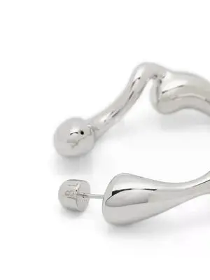 MARIA BLACK Large Splash Single Earring - Silver