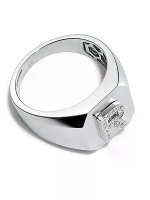 Shay 18k White Gold Diamond Initial Ring