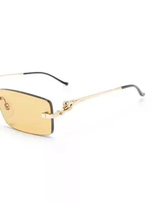 Cartier Panthère De Rectangle-frame Sunglasses
