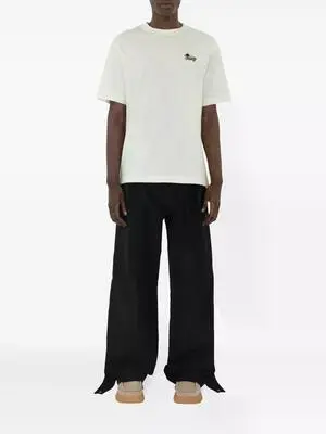 Burberry Embroidered-logo Cotton T-shirt