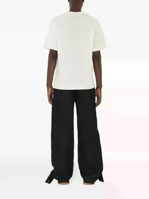 Burberry Embroidered-logo Cotton T-shirt