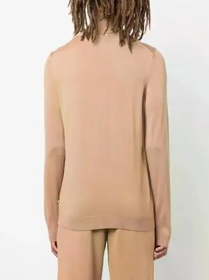 BOSS Roll-neck Wool Jumper - Brown