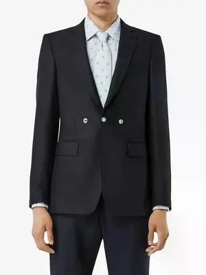 Burberry English Fit Triple Stud Wool Mohair Tailored Jacket
