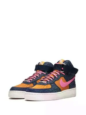 Nike Air Force 1 Hi Prm Suede Sneakers - Blue