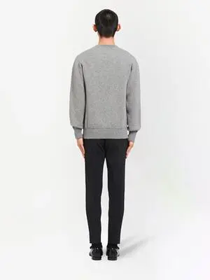 Prada Logo-appliqué Cashmere Sweatshirt