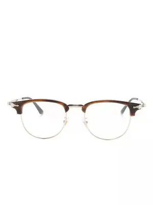 Montblanc Square-frame Glasses - Brown