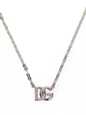 Dolce & Gabbana Silver Tone Necklaces For Men