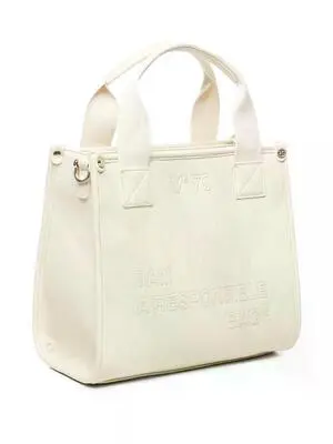 V°73 Logo-engraved Tote Bag - Neutrals