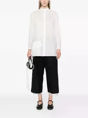 Y’s Panel-appliqué Cotton Shirt