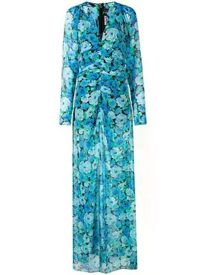 ROTATE BY BIRGER CHRISTENSEN Floral-print Maxi Dress