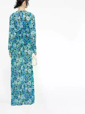 ROTATE BY BIRGER CHRISTENSEN Floral-print Maxi Dress