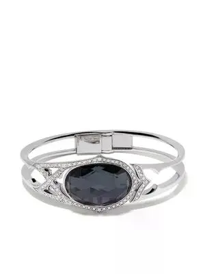 Stephen Webster 18kt White Gold Crystal Haze Love Bangle With Diamond, Quartz, And Hematite - Silver