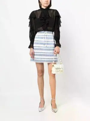 Shiatzy Chen See-through Silk Shirt