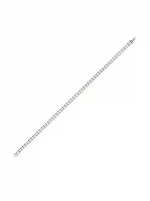 PRAGNELL 18kt White Gold 5.22ct Diamond Line Bracelet - Silver