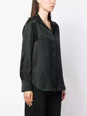 Vince Long-sleeved Silk Shirt