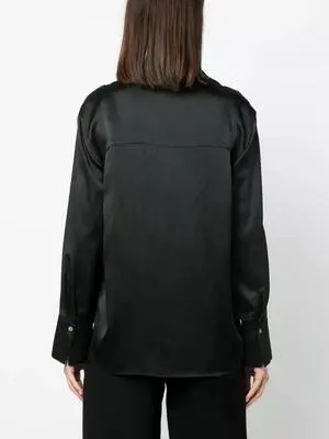 Vince Long-sleeved Silk Shirt