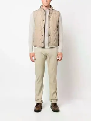 Fedeli Long-sleeve Crew-neck Jumper - Neutrals