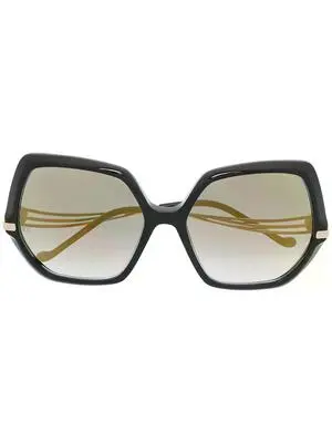 Elie Saab Oversized Frame Sunglasses
