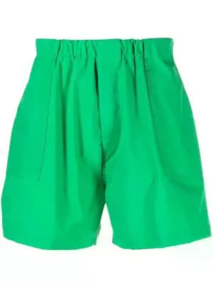 Mackintosh Captain Elasticated Waistband Shorts - Green
