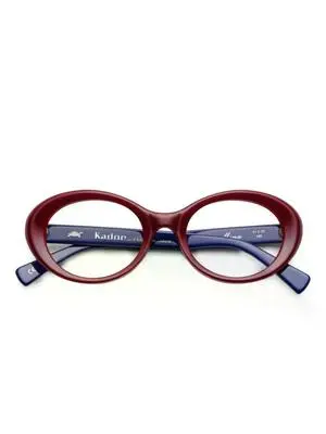 Kàdor Round-frame Glasses - Red