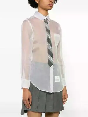 Thom Browne Organza Silk Shirt